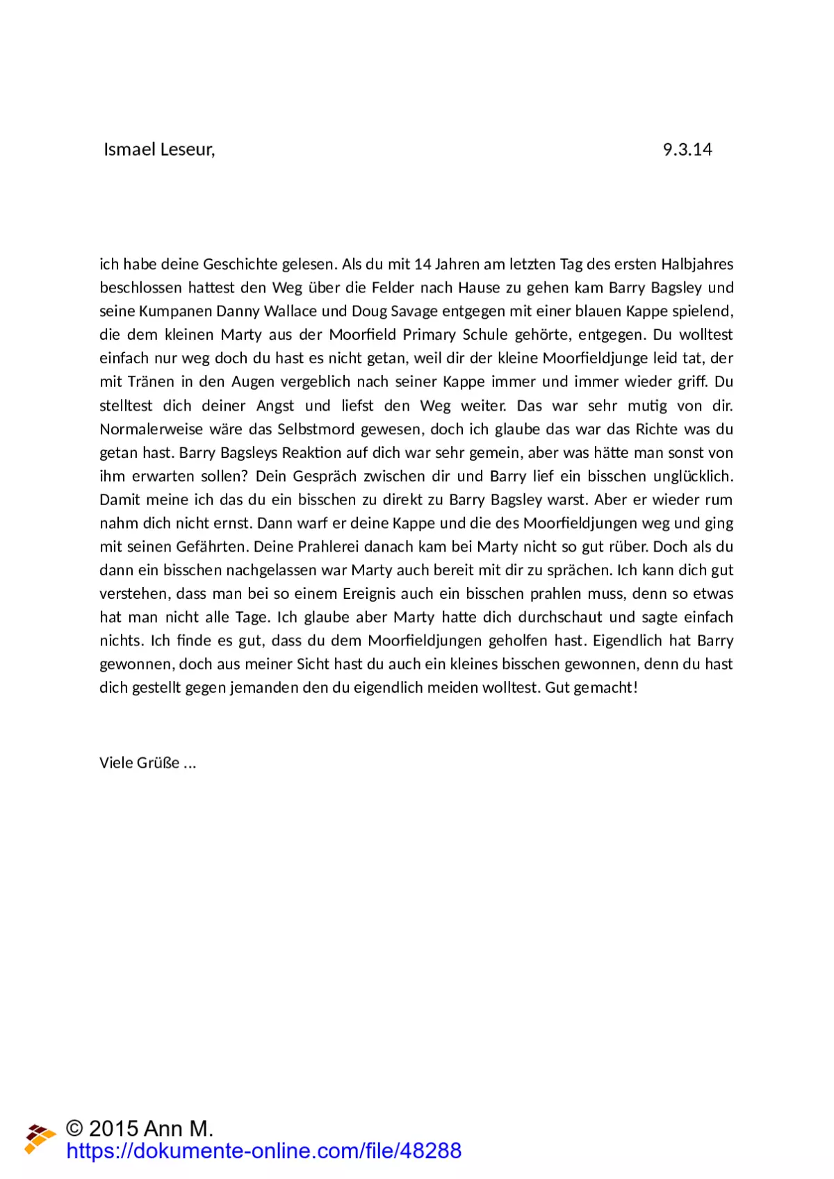 Ismael Leseur: Mut und Miss Tarango im Jugendbuch von Michael Bauer