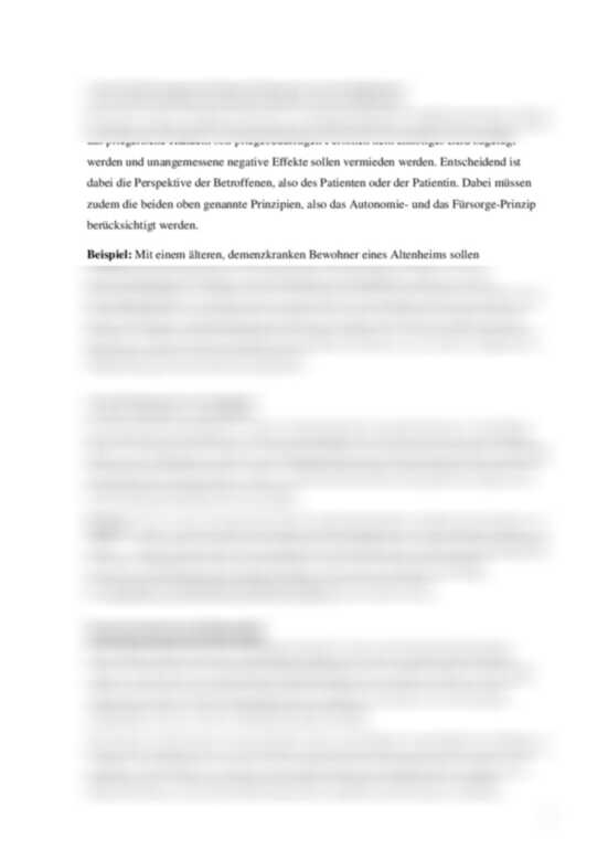 Pflegeethik: Detaillierte Musterlösung für verantwortliche Pflegefachkräfte