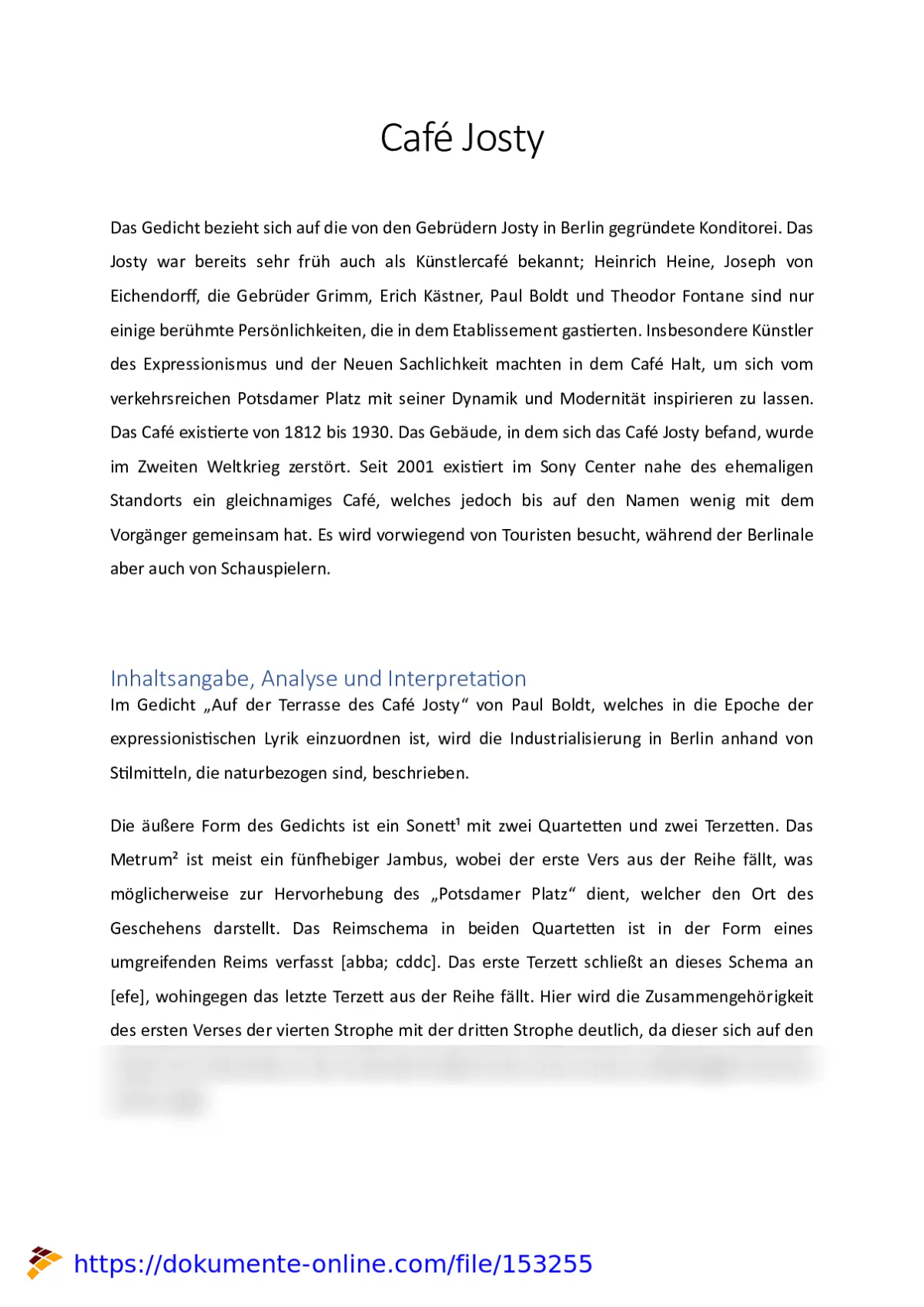 Paul Boldts 'Café Josty': Expressionistische Kritik an Berlin