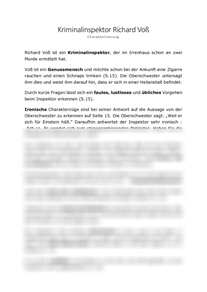 Charakterisierung von Richard Voß aus "Die Physiker"