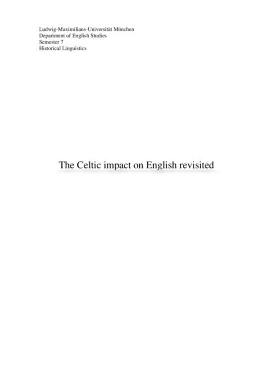 Unveiling the Hidden Legacy: How Celtic Influenced the English Language